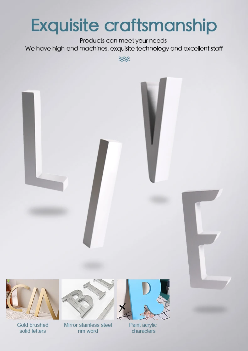 Custom Laser Cut Sign Alphabet Letters - Stainless Steel