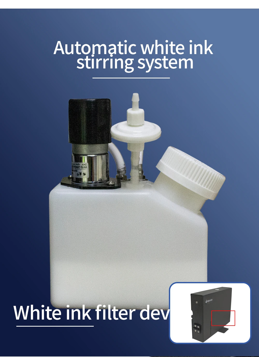 White Dtf Printing Inks Circulation System Pump For Dtf Printer L1800 ...