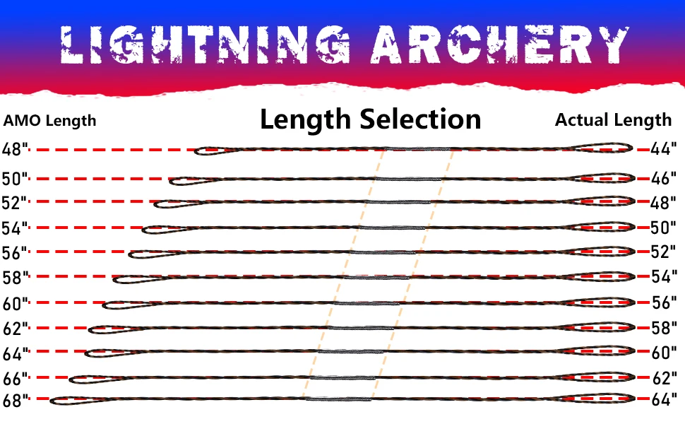 Archery Supplier Bcy D97 Long Bow String 62" Black And Brown Flemish ...
