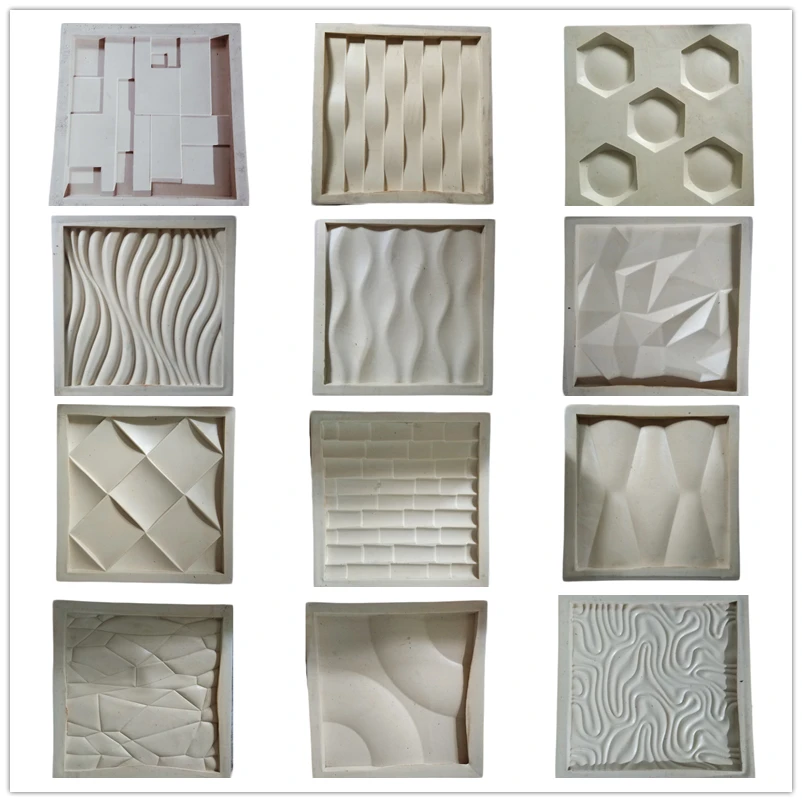 Decorative 3D Wall Panel Mold - Silicone for Gypsum