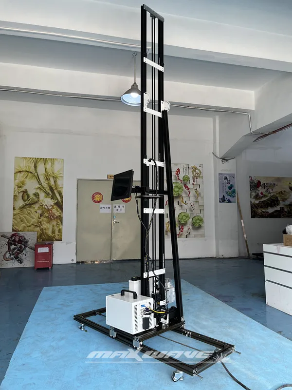 2 Years Warranty Wallpen Printing Machine Double Heads Cmykw 3d Uv Wall ...