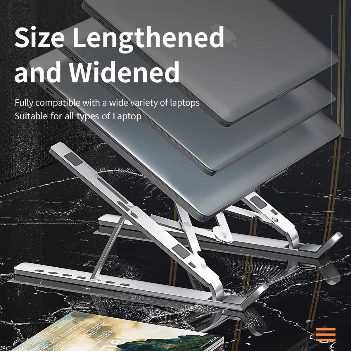 Cooler Laptop Desk Stand Adjustable Laptop Extension Stand Foldable ...