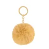 Promotional 8cm Small Pom Pom Keychain Safety Keychains For Women Key ...
