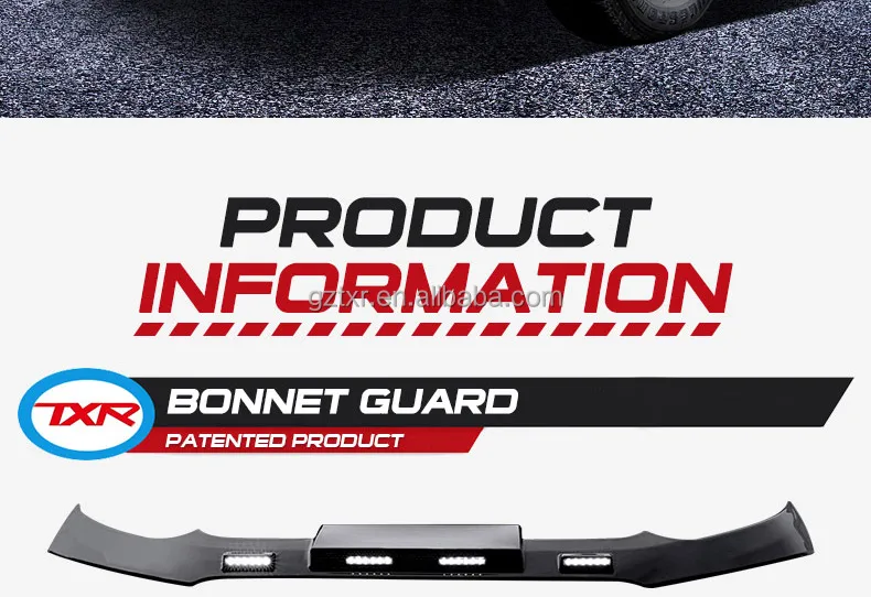 Car Roof Searchlight Bonnet Guard Hood Scoop Cover Custom for Ford ...