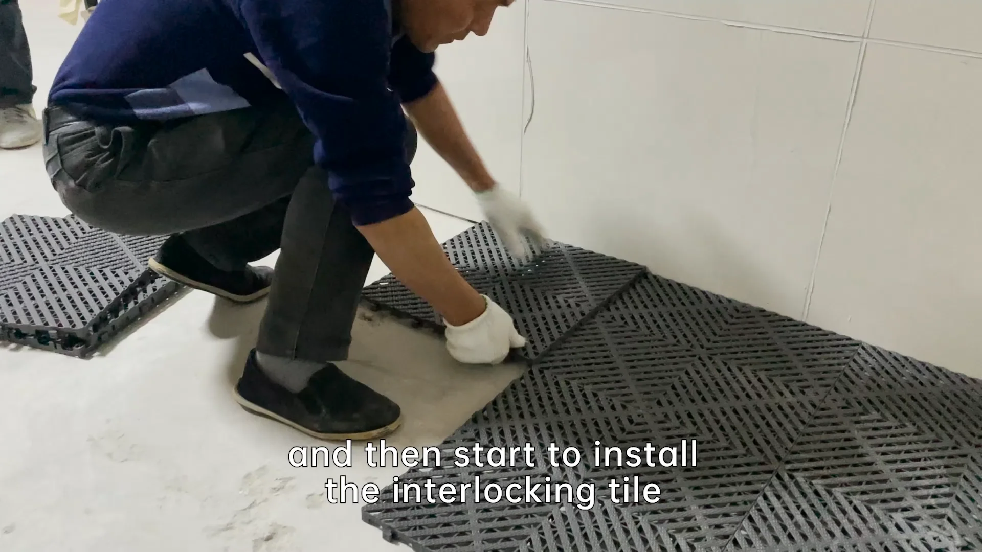 Vented Drainage High Quality Plastic Industrial Interlocking Foor Tiles ...