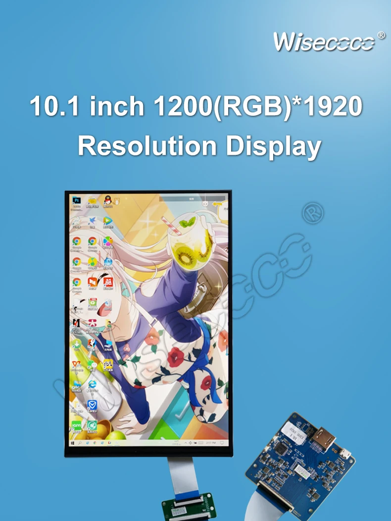 Hdmi-Compatible Lcd Display 10.1 Inch Ips 1920*1200 Lcd Screen ...