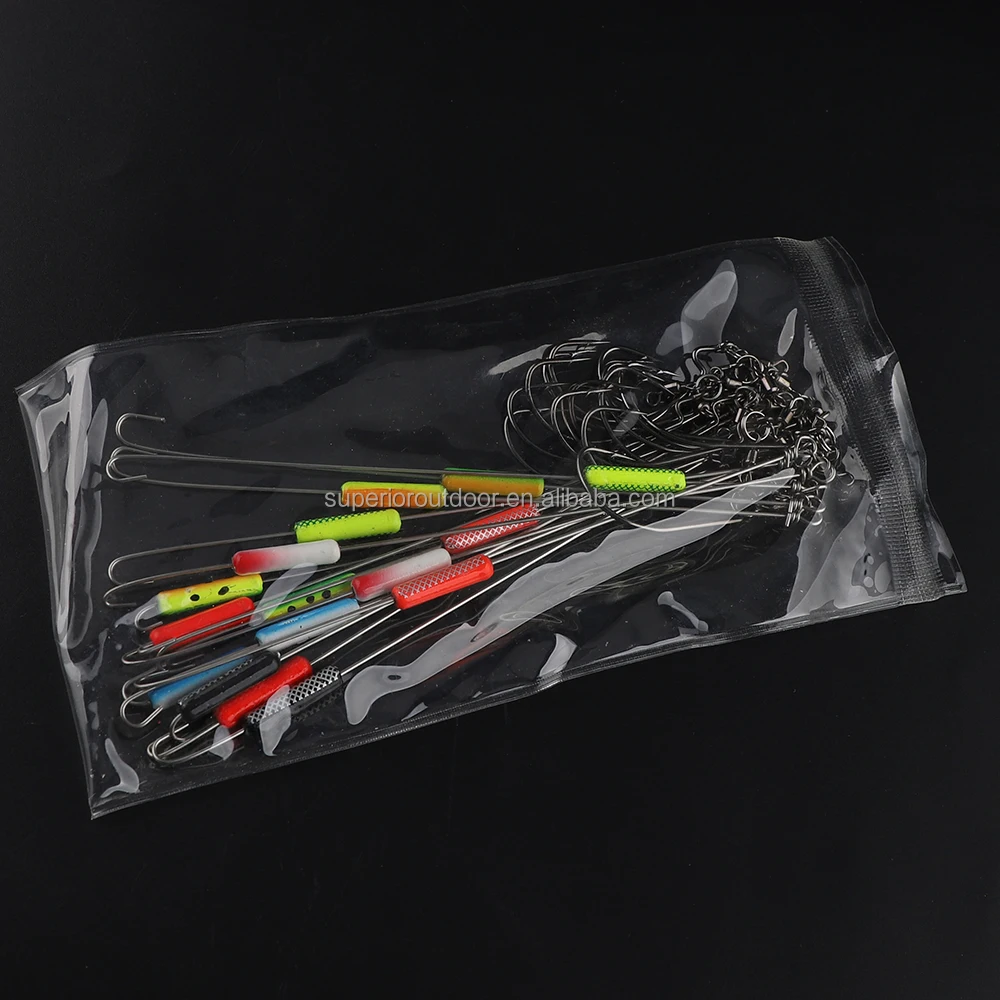 SUPERIORFISHING Fishing Rig Kit Attached Sinkers Weight Rolling Swivels ...