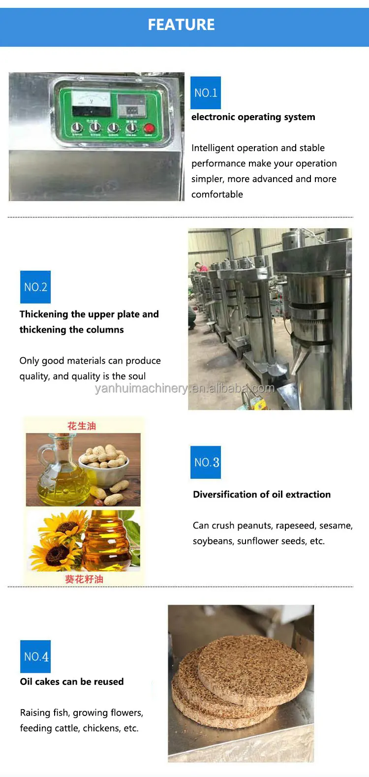 Hydraulic Commercial Hydraulic Small Olive Coconut Oil Press Machine ...