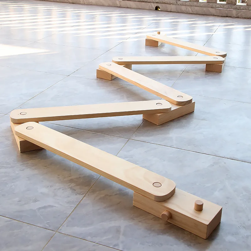 Wooden Balance Beams Balance Board Exercise Activity Play Gym Toddler ...