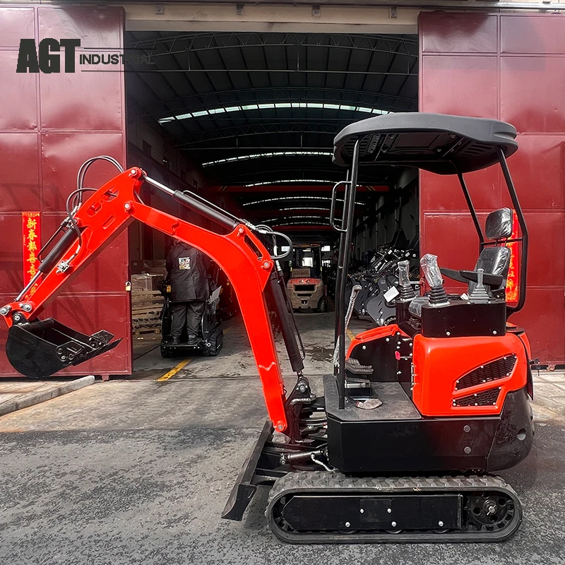 AGT NT18K Mini Excavator with Hydraulic Thumb & Rubber Track Crawler