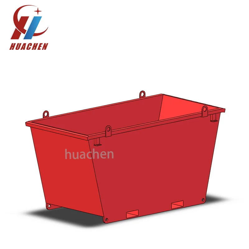 Huachen Chain Lift Bin Waste Recycling Garbage Container With Fork ...