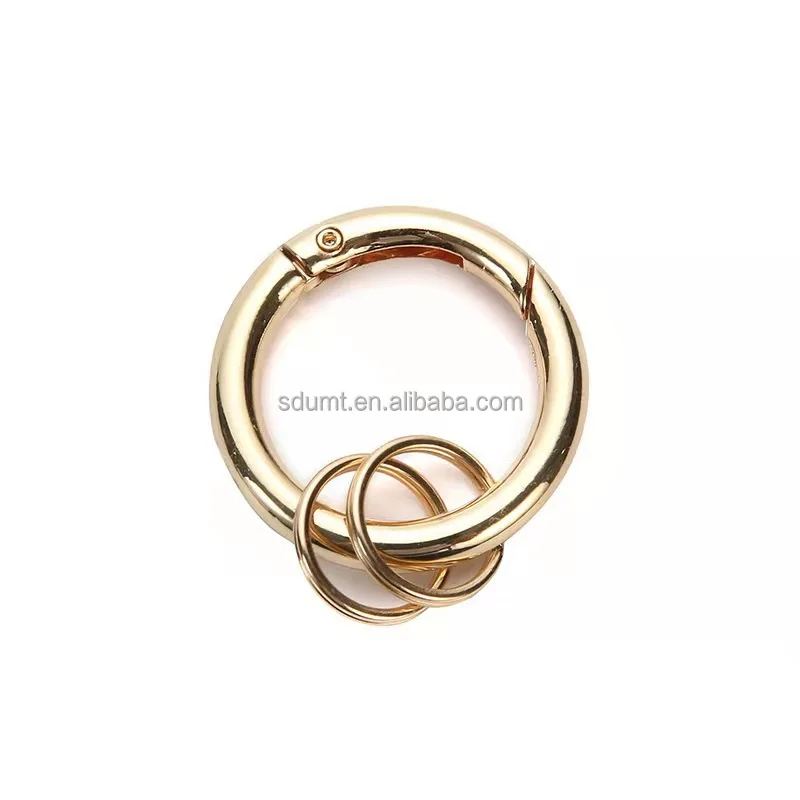Zinc Alloy Gold Metal Spring Open Gate Ring O Ring All Size Available ...