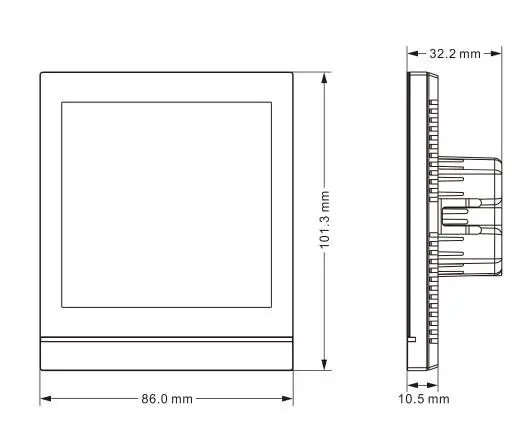 KNX Connection System Switch Module HVAC Temperature Controller Sensor Screen Hotel Wall Switch ...