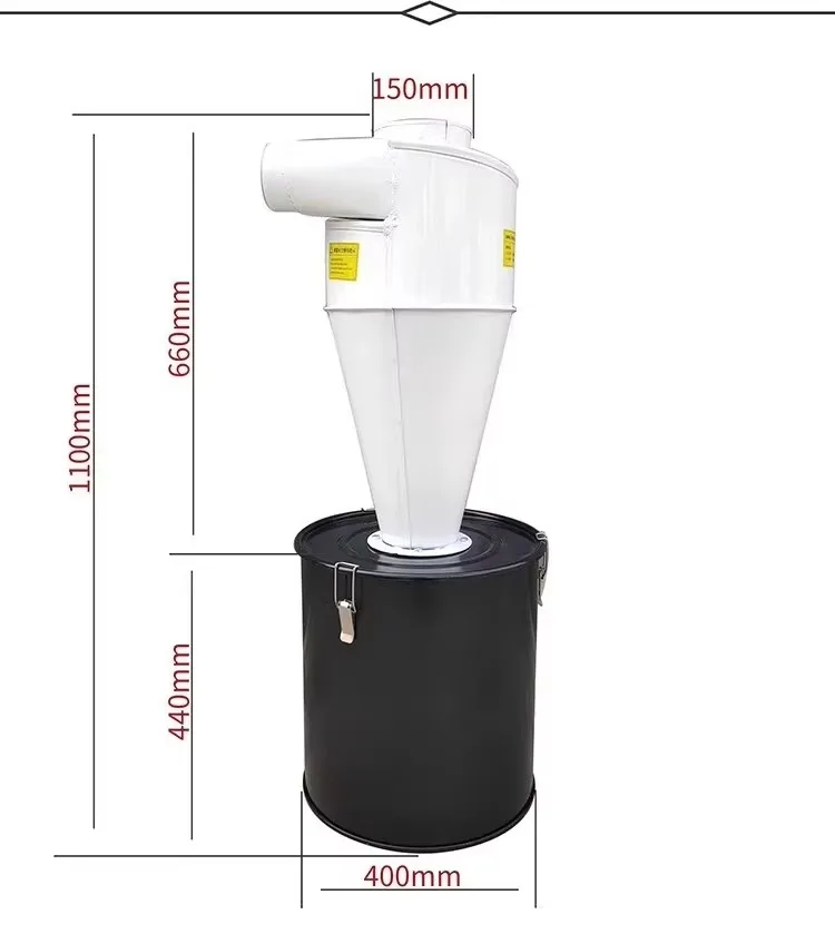 Mini Cyclone Dust Collector with 50L Drum - High Quality OEM