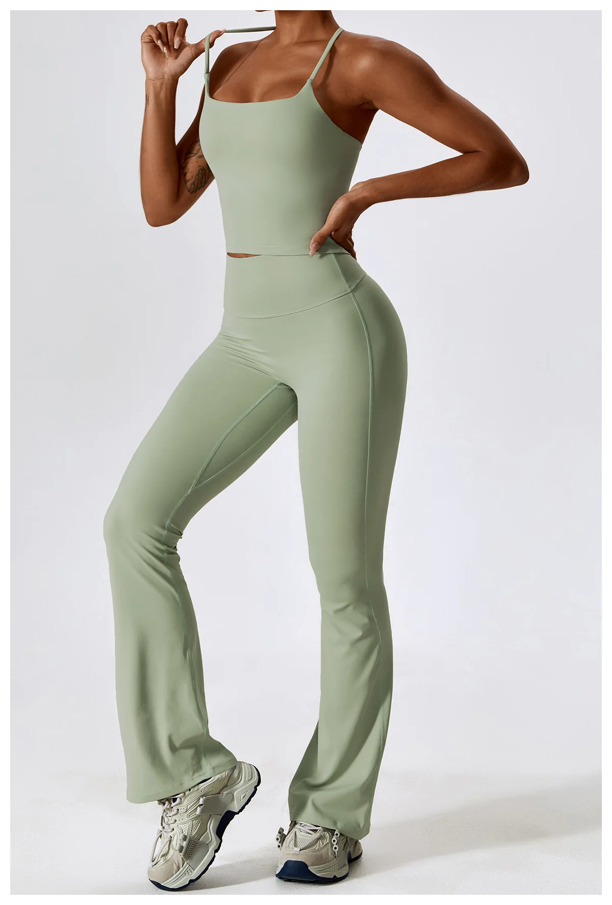 Custom High Elastic Breathable 4 Piece Yoga Set for Women