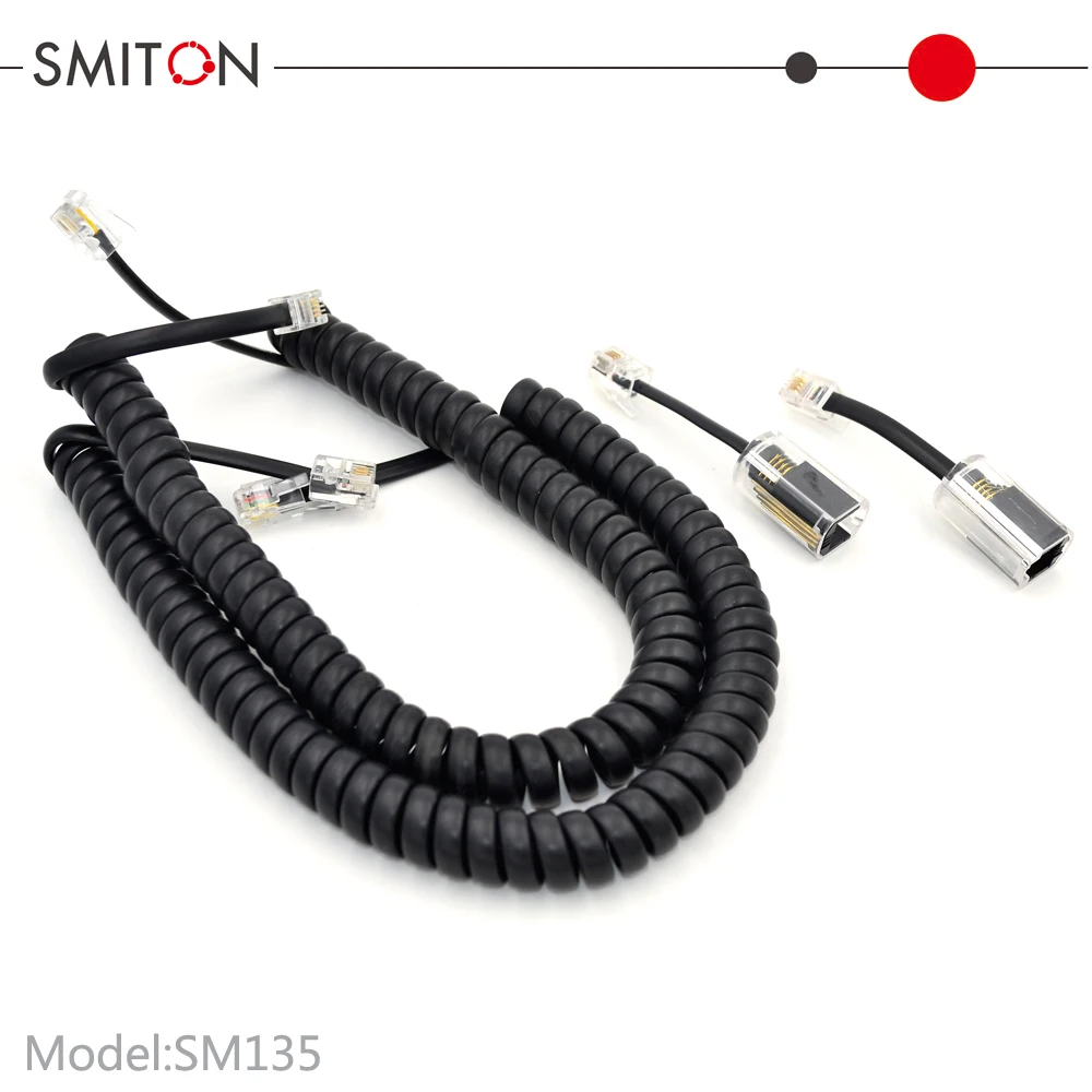 Handset Coiled Landline 4p4c Rj9 Telephone Cable - Buy Rj9 Telephone Cable,4p4c Rj9 Telephone ...