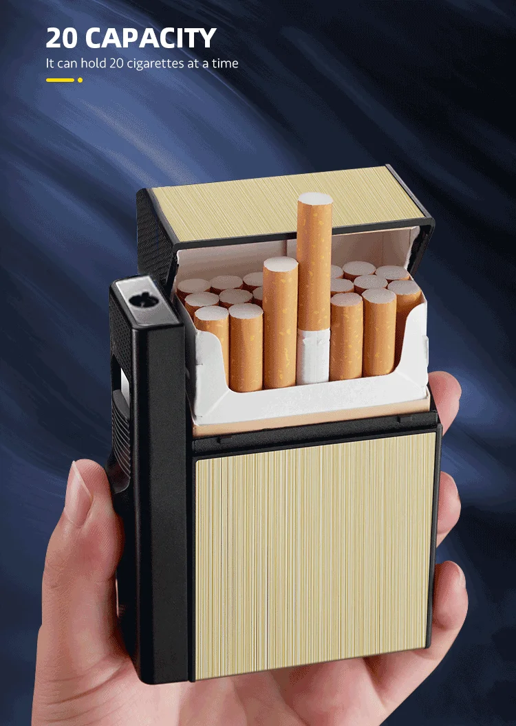 Wholesale Custom Logo 20 Pcs Cigarette Blank Boxes Metal Cigarette Case ...
