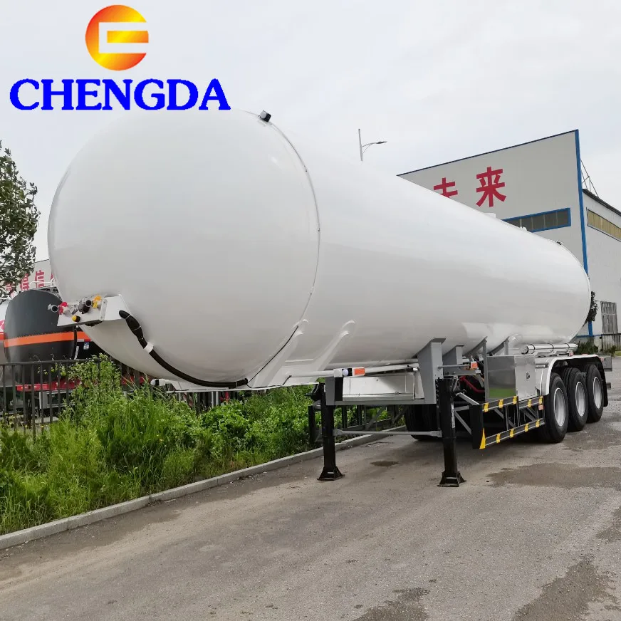 New 60m3 Lpg Gas Tank Truck Semi Trailer 30tons Lpg Tank Semi Trailer ...