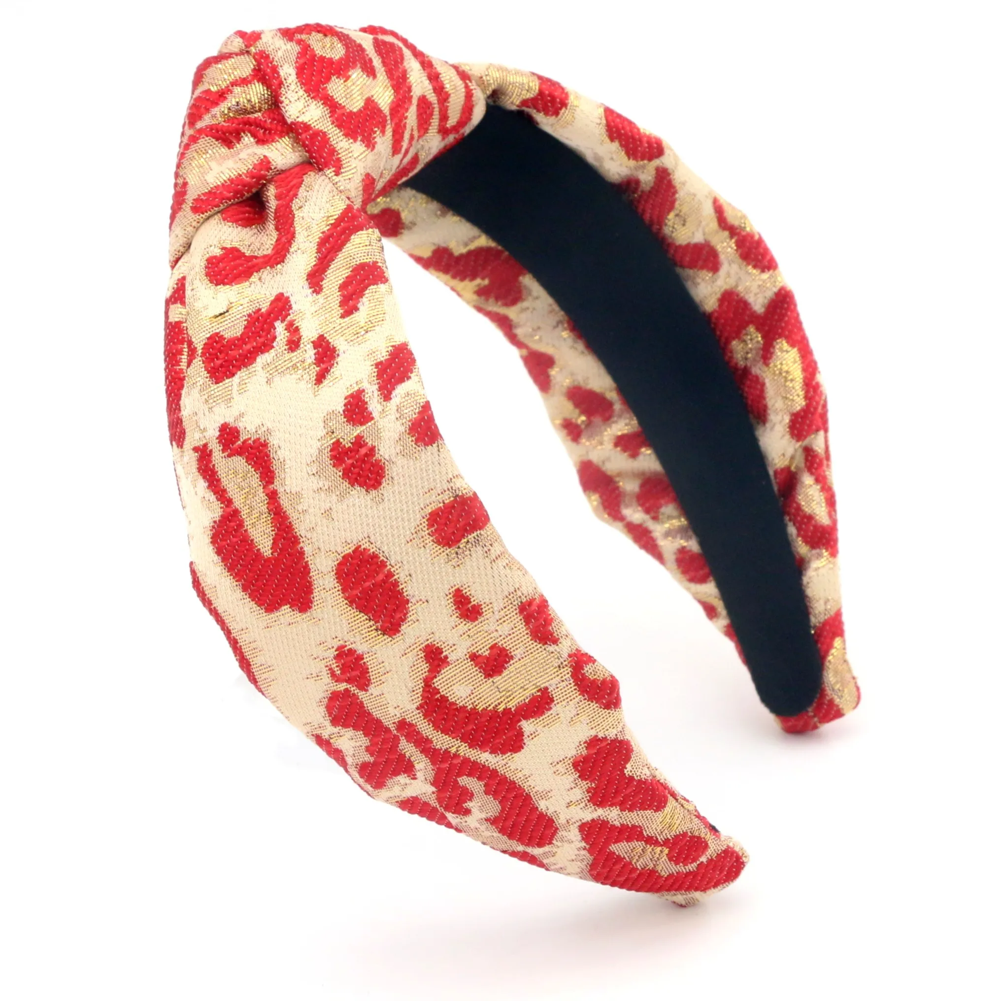 Fashionable New Bling Leopard Print Headbands Top Knot Sequin Headbands ...