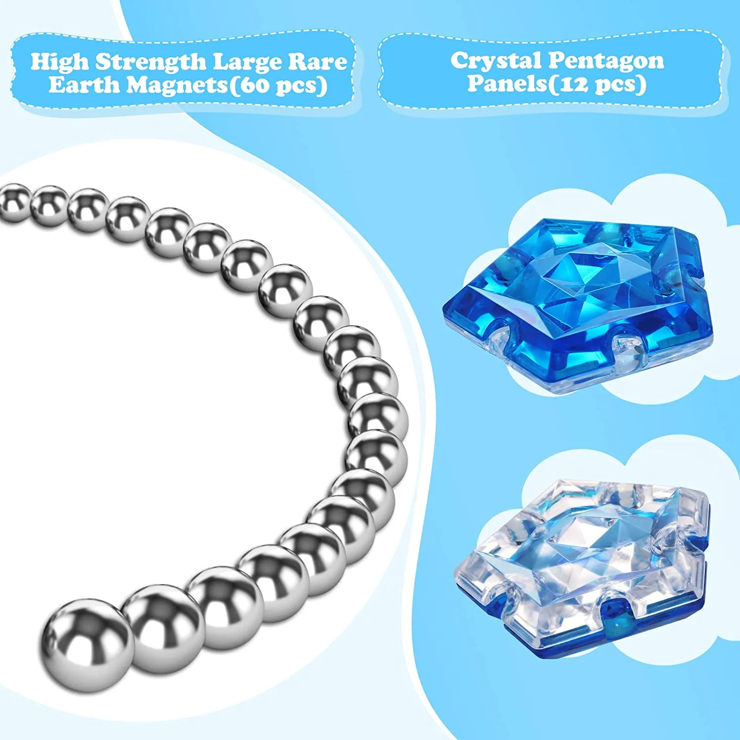 Pt Trending Magnetic Fidget Sphere Triangle Magnetic Building Blocks ...