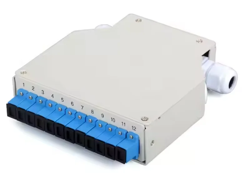Steel DIN Rail Patch Panel with 6 8 12 Core Port Pigtails Simplex ...