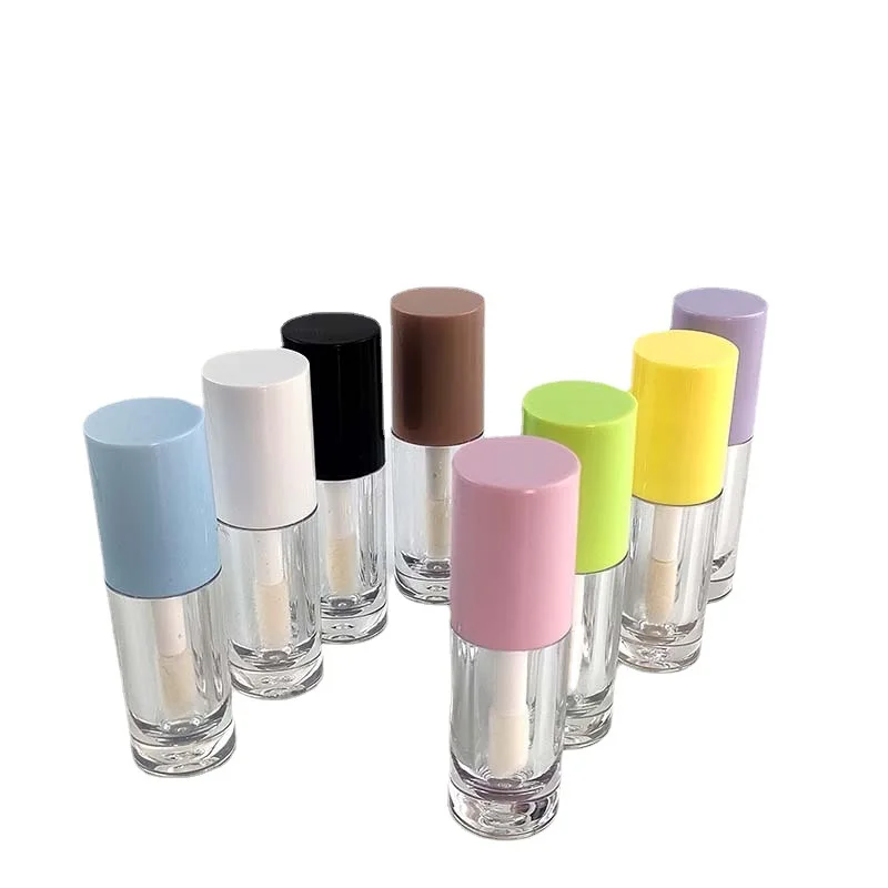 6ml Plastic Round Lip Gloss Tubes Rose Gold Lids - Buy Plastic 6ml ...