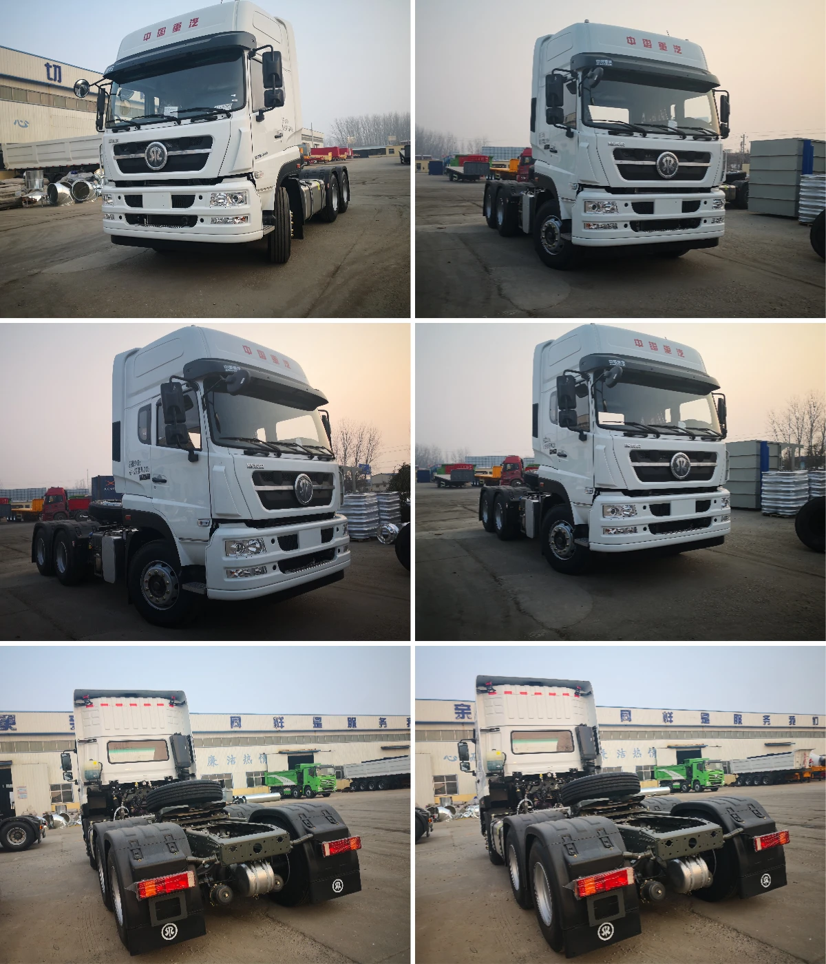 Used Sinotruck Truck Tractor Head 10 Wheels Drive Tractor Truck Cheap ...