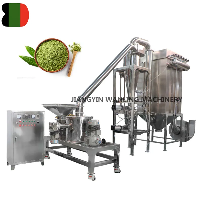 WLM Automatic Grass Moringa Leaf Kava Powder Making Crusher Crushing ...