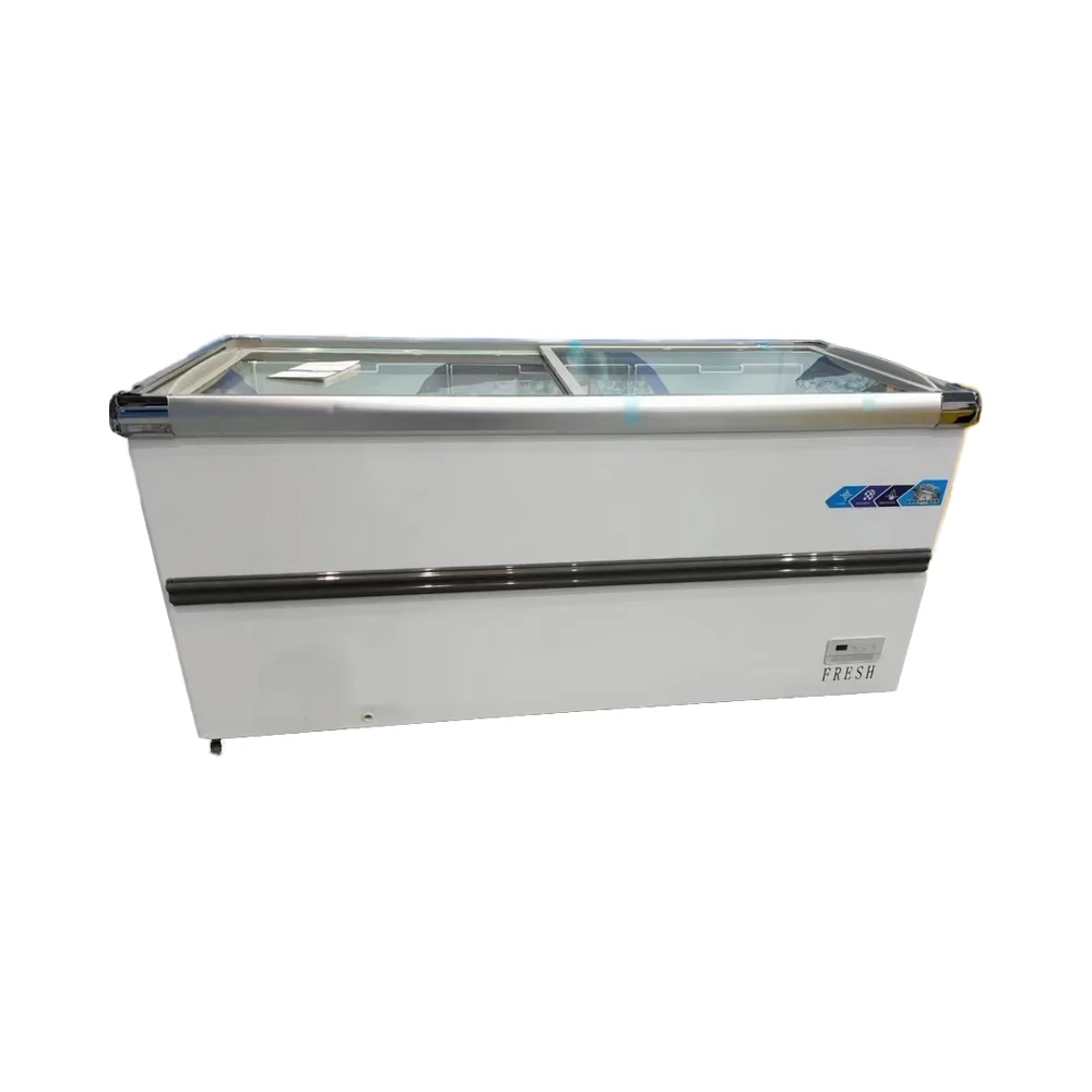 Single-Temperature Meat and Seafood Island Freezer with Direct Cooling ...