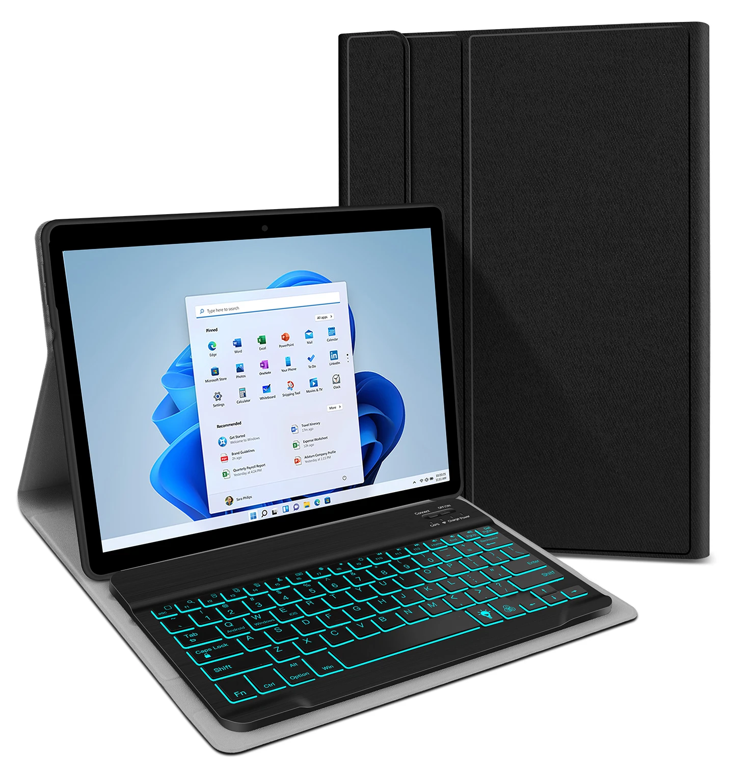 Wireless Keyboard Case With Seven-color Backlight And Touchpad Magnetic ...