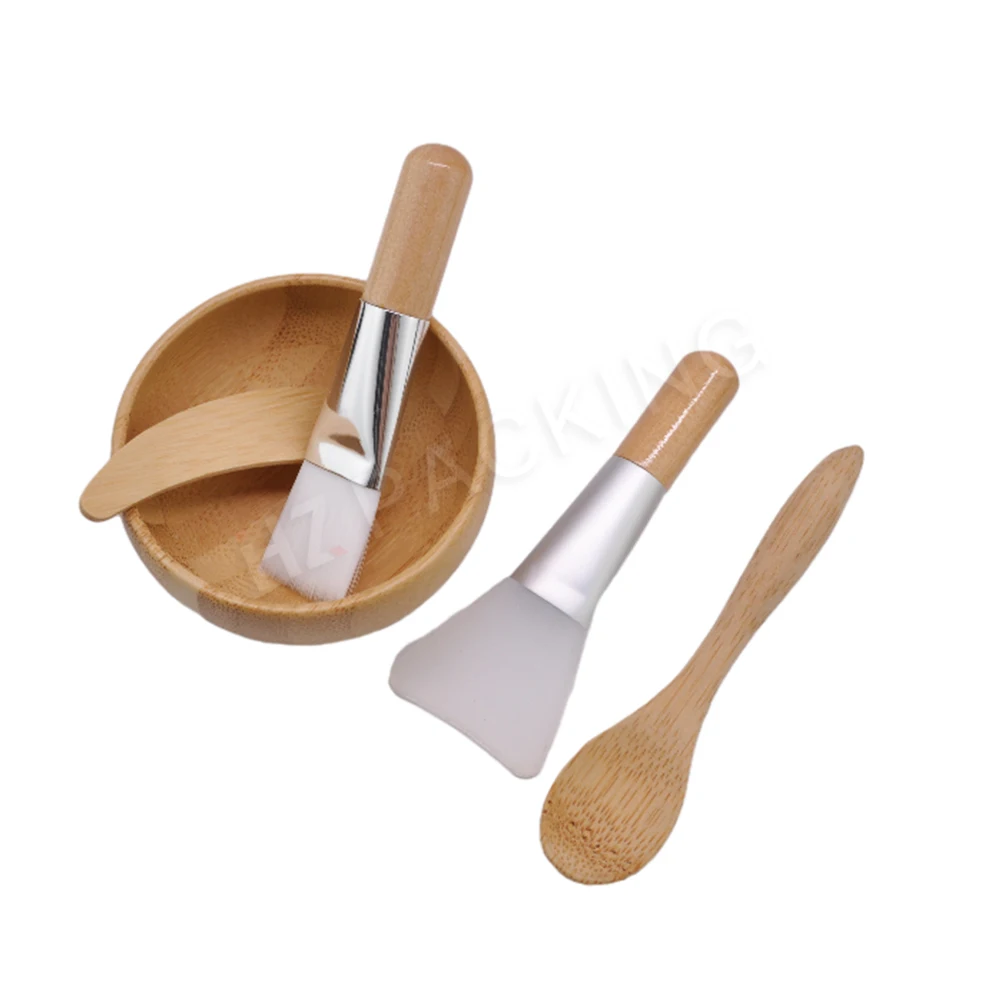 Eco-friendly DIY Face Care - Bamboo Mixing Bowls & Brushes