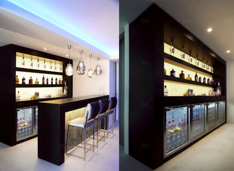 Custom Home Bar Counter Set - Modern Design & Durability