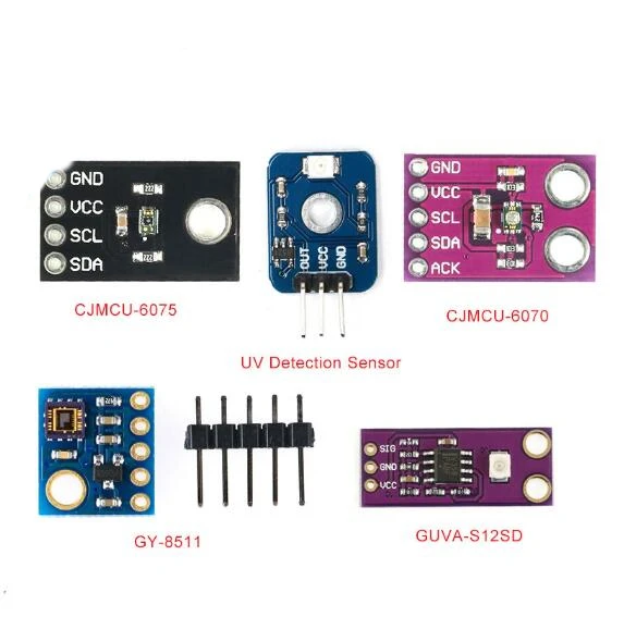 UV Detection Sensor Module VEML6075 VEML6070 UVA UVB S12SD GY-8511 ...