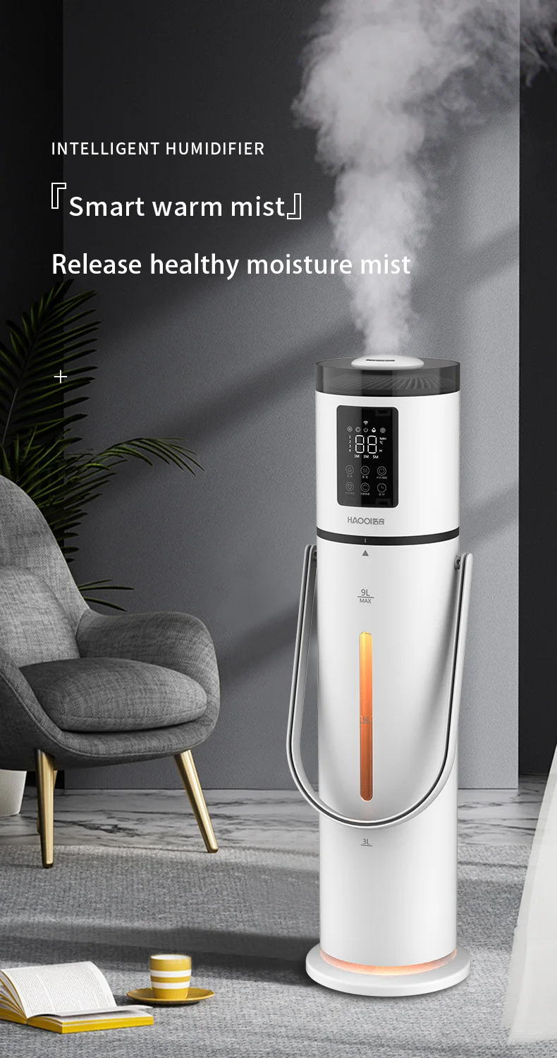 9L Ultrasonic Warm Mist Humidifier - Easy Home Solution