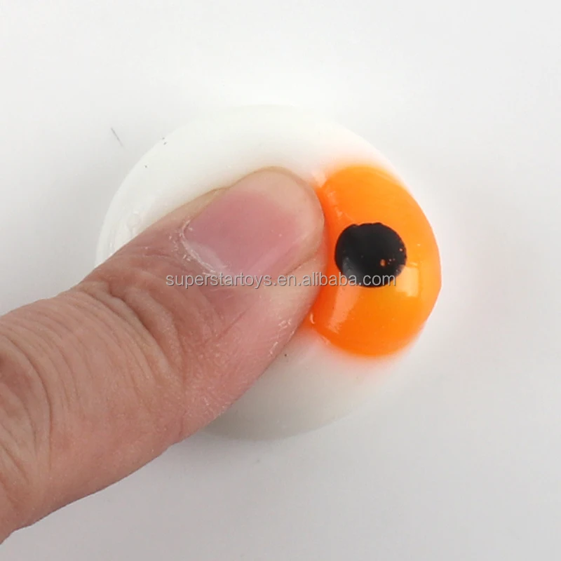 Squeeze Spooky Capsule Squishy Eyeball TPR Creative Mini Sticky Stress ...