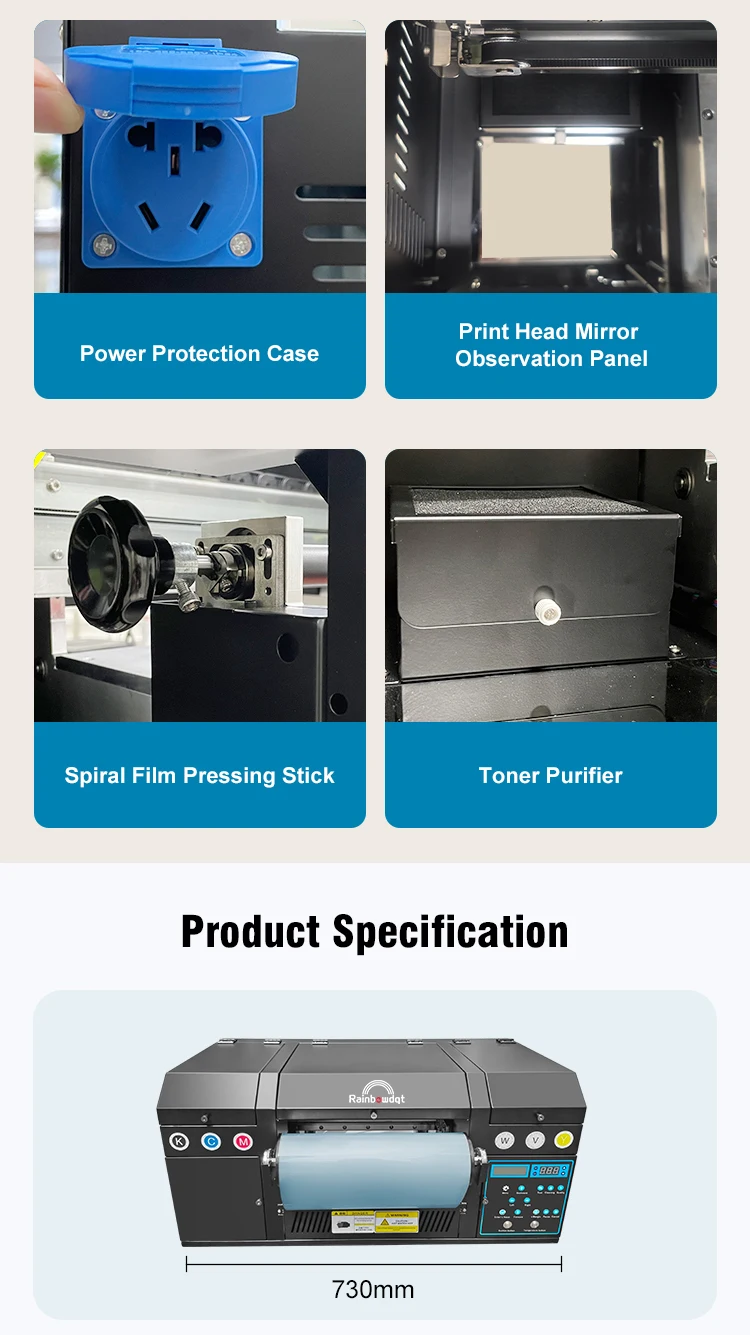 Rainbow A3 UV DTF Printer - Efficient Label Printing