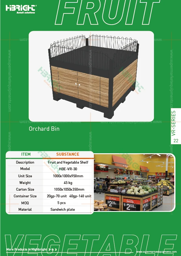 Highbright Wooden Double Sided Multi-Tier Stand Combination Fruit ...