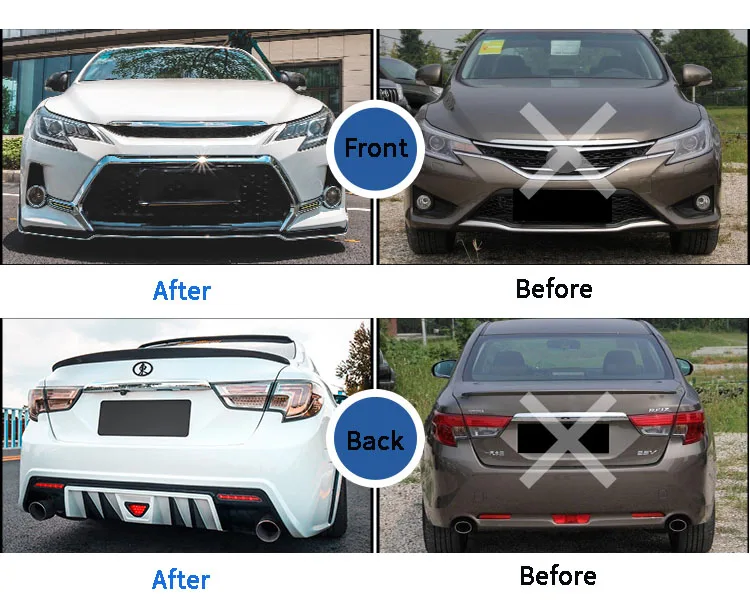 2010 Mark X Upgrade Reiz Gs Style Car Front Bumper For Toyota Mark X ...