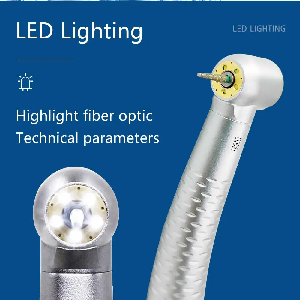 Dental Turbine With Led Generator Hand Piece Turbine High Speed 5 Led ...