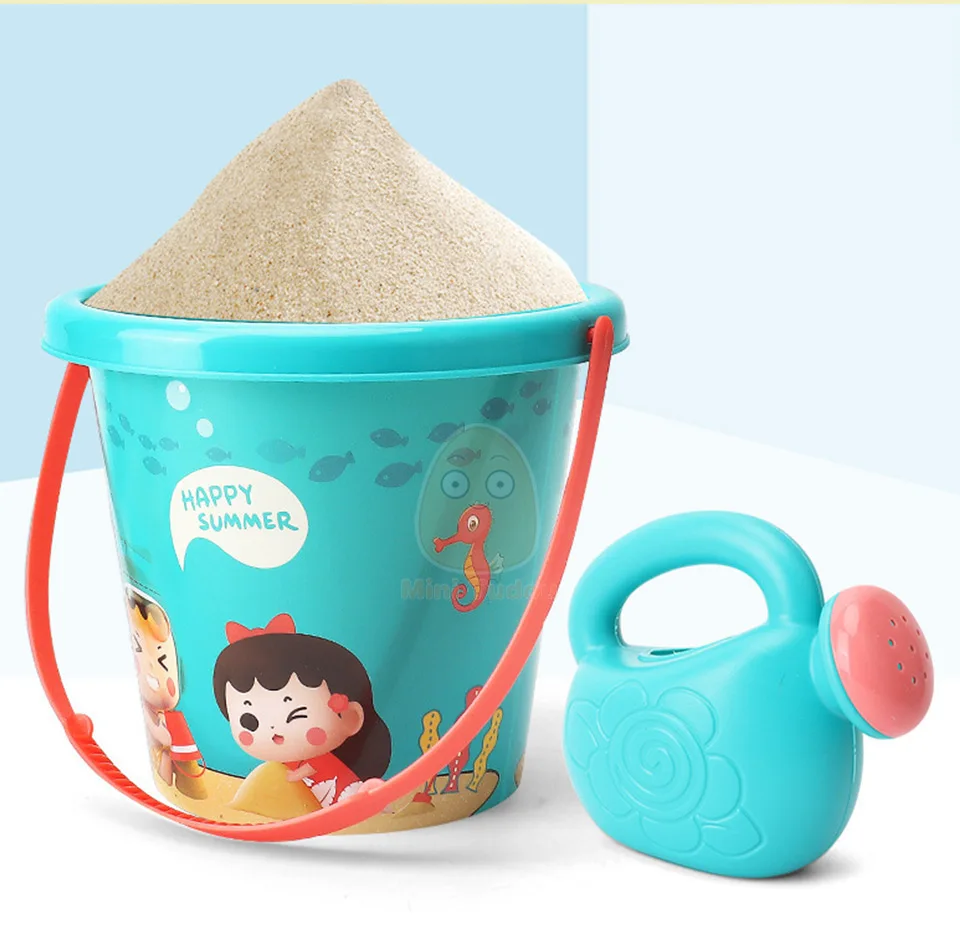 Summer Toy 18 Pcs Beach Bucket Shovel Sand Rake Toys Kettle Sand Castle ...