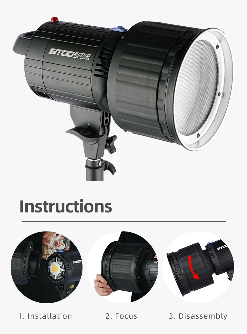 Selens Spotlight Condenser Snoot for Studio Strobe Lighting ...