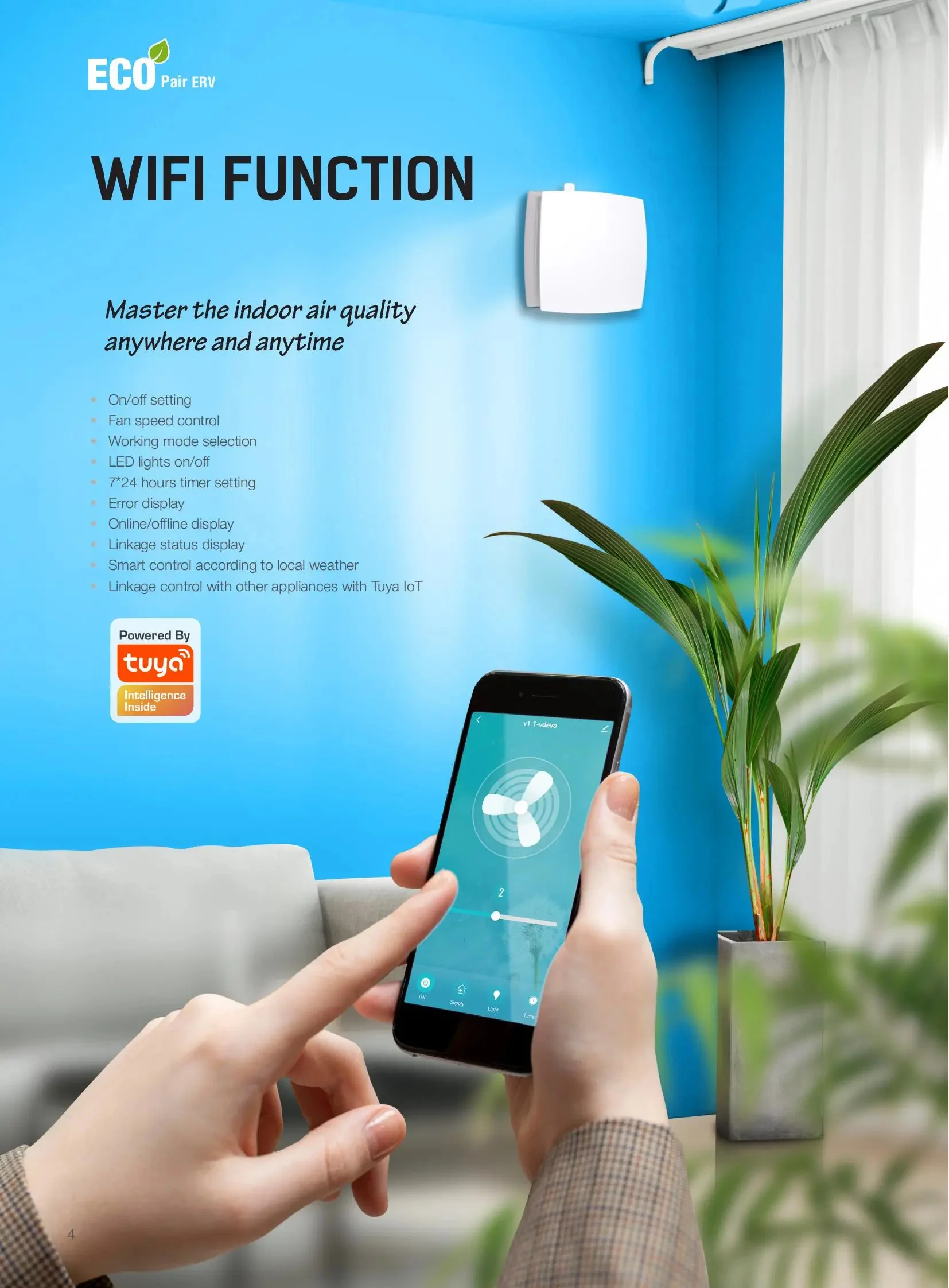 Airwoods ERV - Efficient Ventilation with CO2 Control