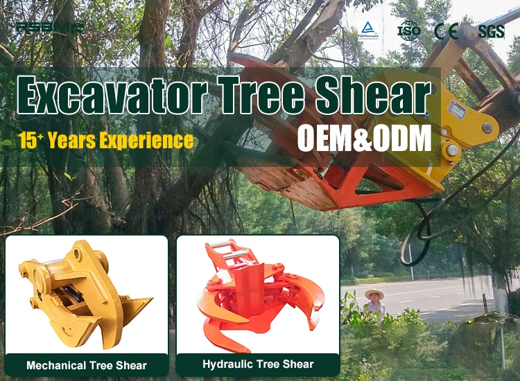 RSBM Excavator Shear - Efficient Wood Cutting Machine