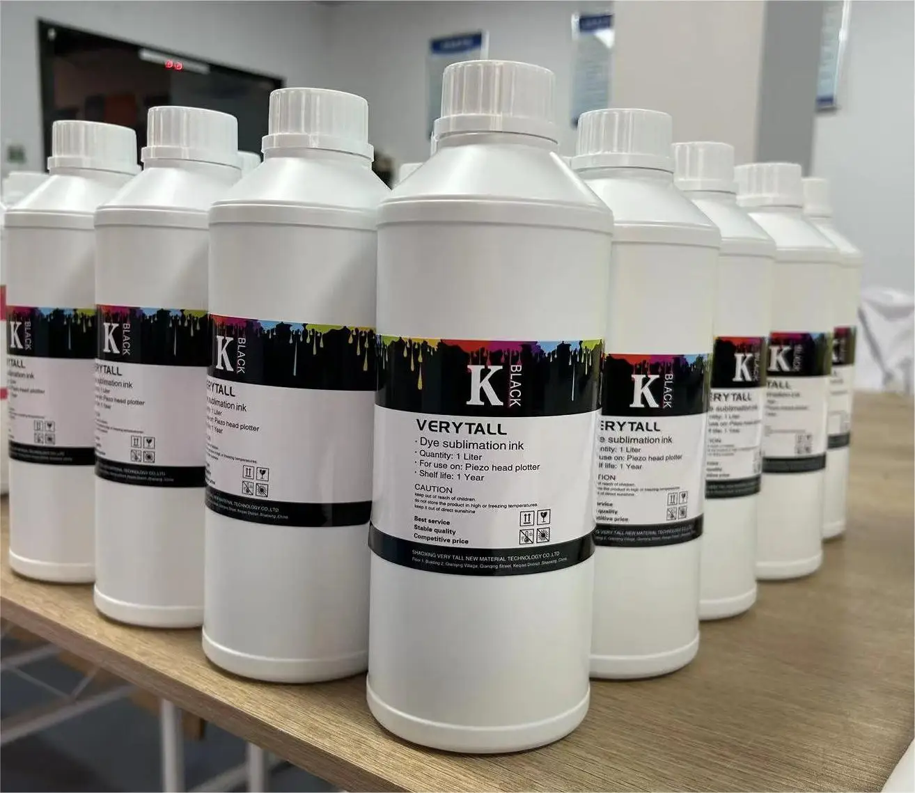 1000ml CMYK Textile Printing Sublimation Dye Ink 1L Heat Transfer ...