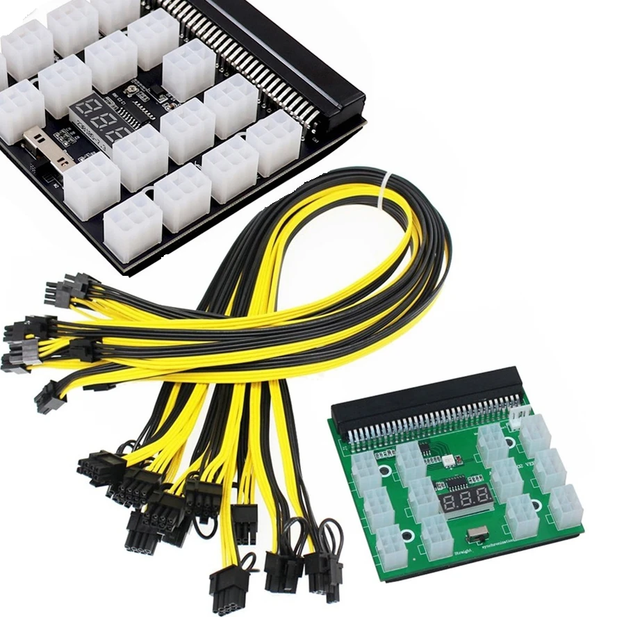 Server Psu Power Supply Breakout Board Adapter With 12 17 Port Atx 6 ...