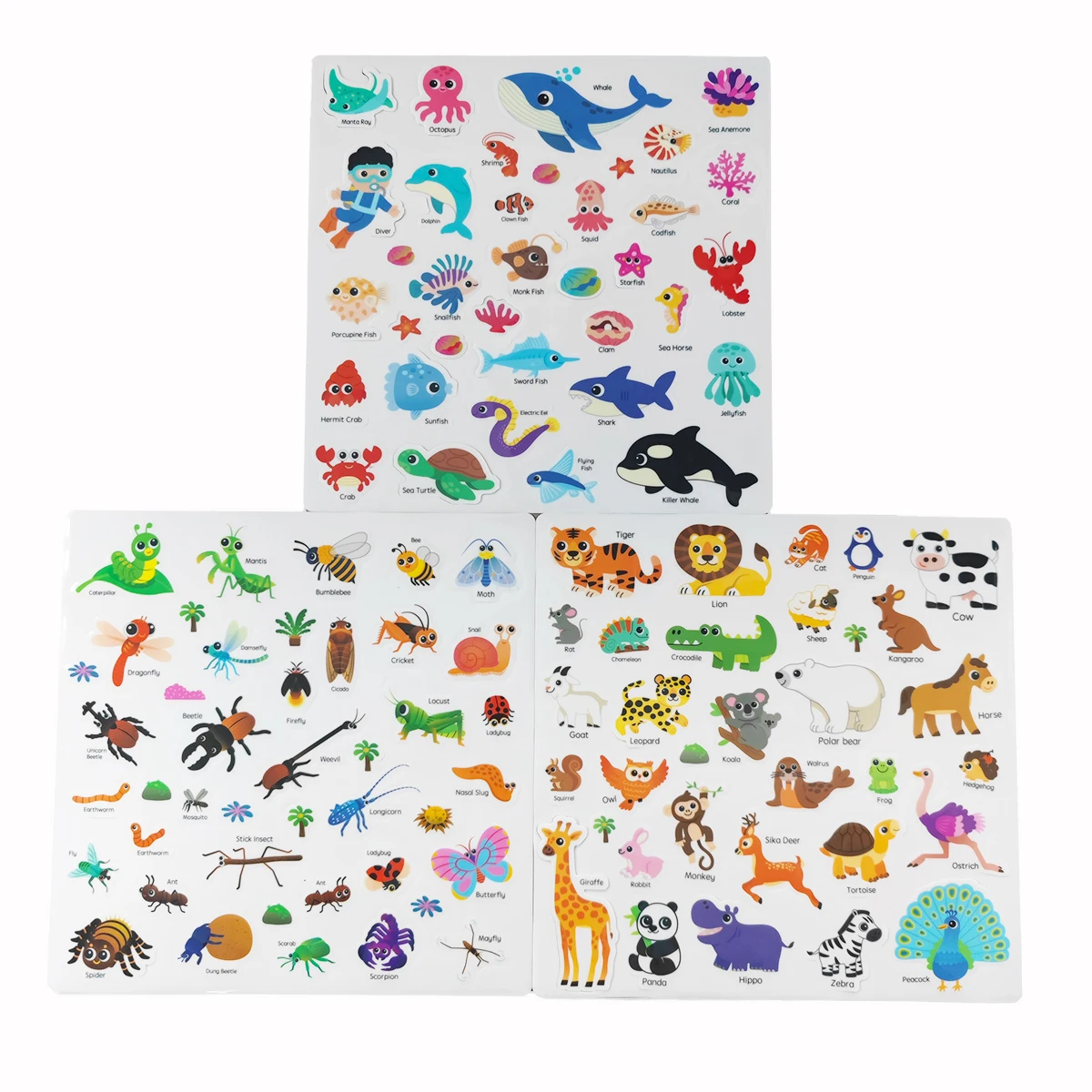 Children Cartoon Sticker Books Reusable Space Style Jelly Stickers Book ...