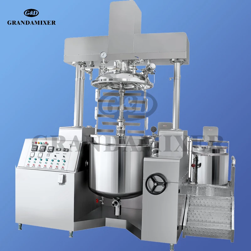 Industrial Vacuum Homogeneous Emulsifying Mixer With Reactor Tank Mixer ...