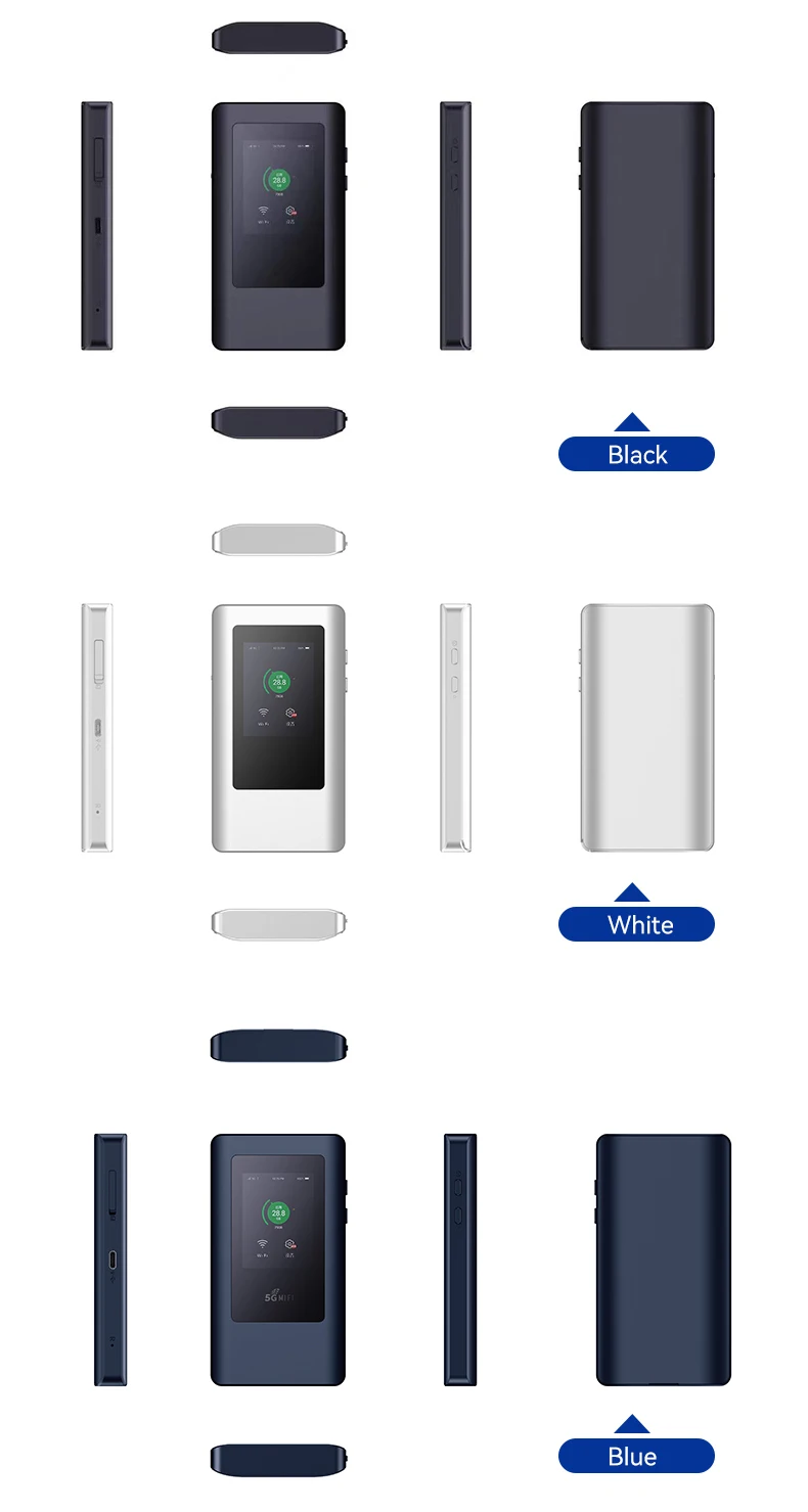 5G LTE Mobile WiFi Router with LCD Screen & SIM Slot - OEM | Wholesale