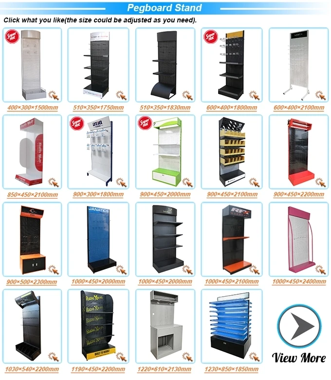 Cheap Store Fixtures Retail Display Tool Pegboard Stand Perforated ...