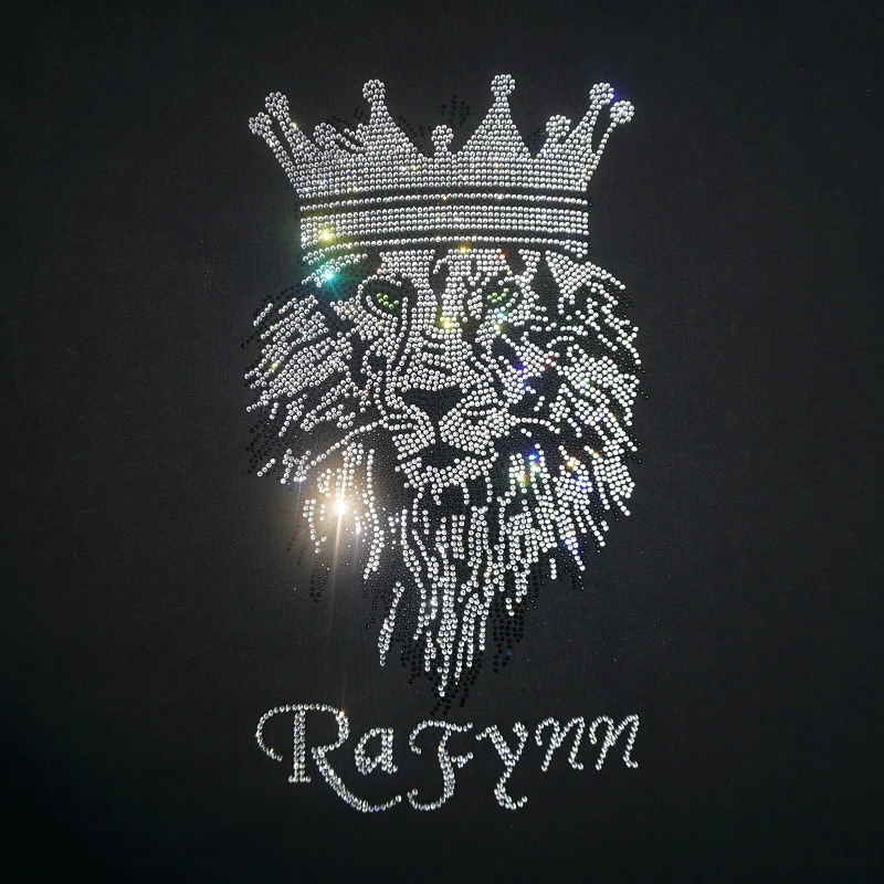 Fashion Bear Motif Custom Heat Transfer Shiny Bear Rhinestone Hot Fix ...